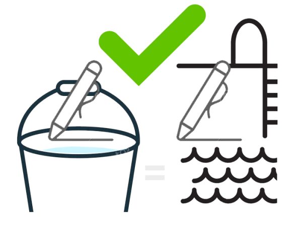 The Bucket Test to detect Pool Leaks – Atlantis Pool Shop